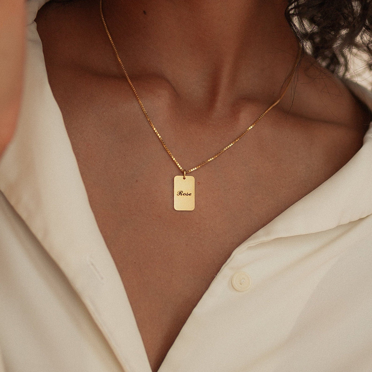 Name Tag Necklace – KAKTIYA
